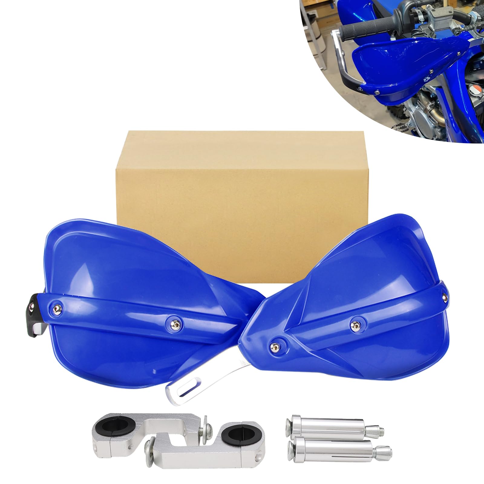 JFG RACING Blue Motocross Handguards 7/8 inch and 1 1/8 inches Hand ...