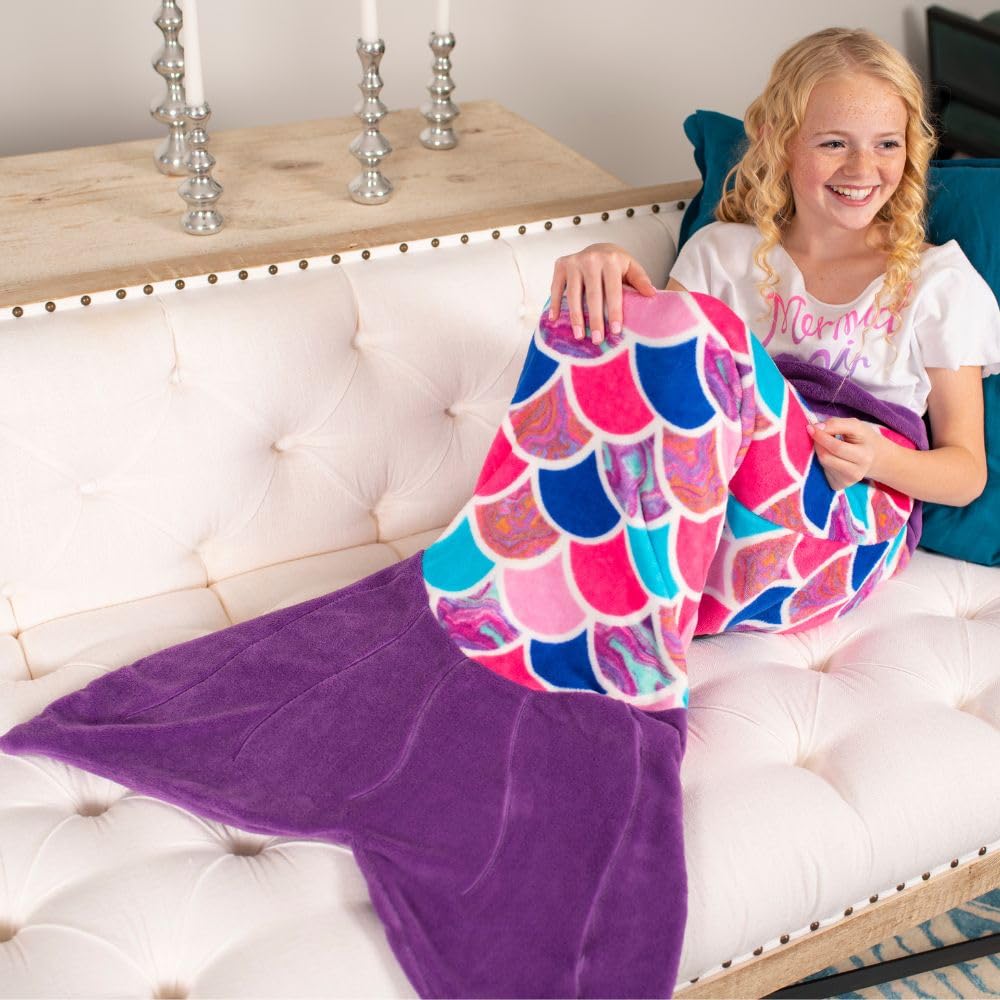 Snapklik.com : Fin Fun Mermaid Tail Blanket Kids, Girls And Boys