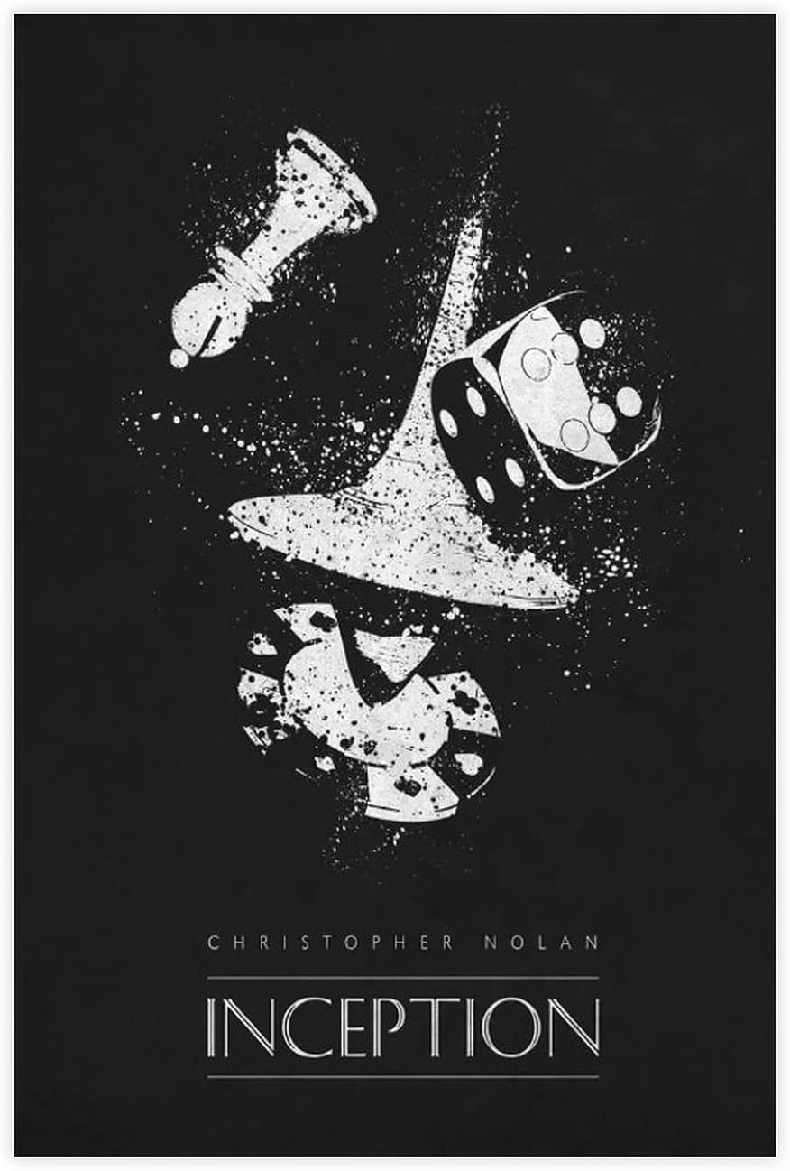 Amazon.com: GO EHG Classic Movie Poster Inception Canvas Poster Bedroom ...