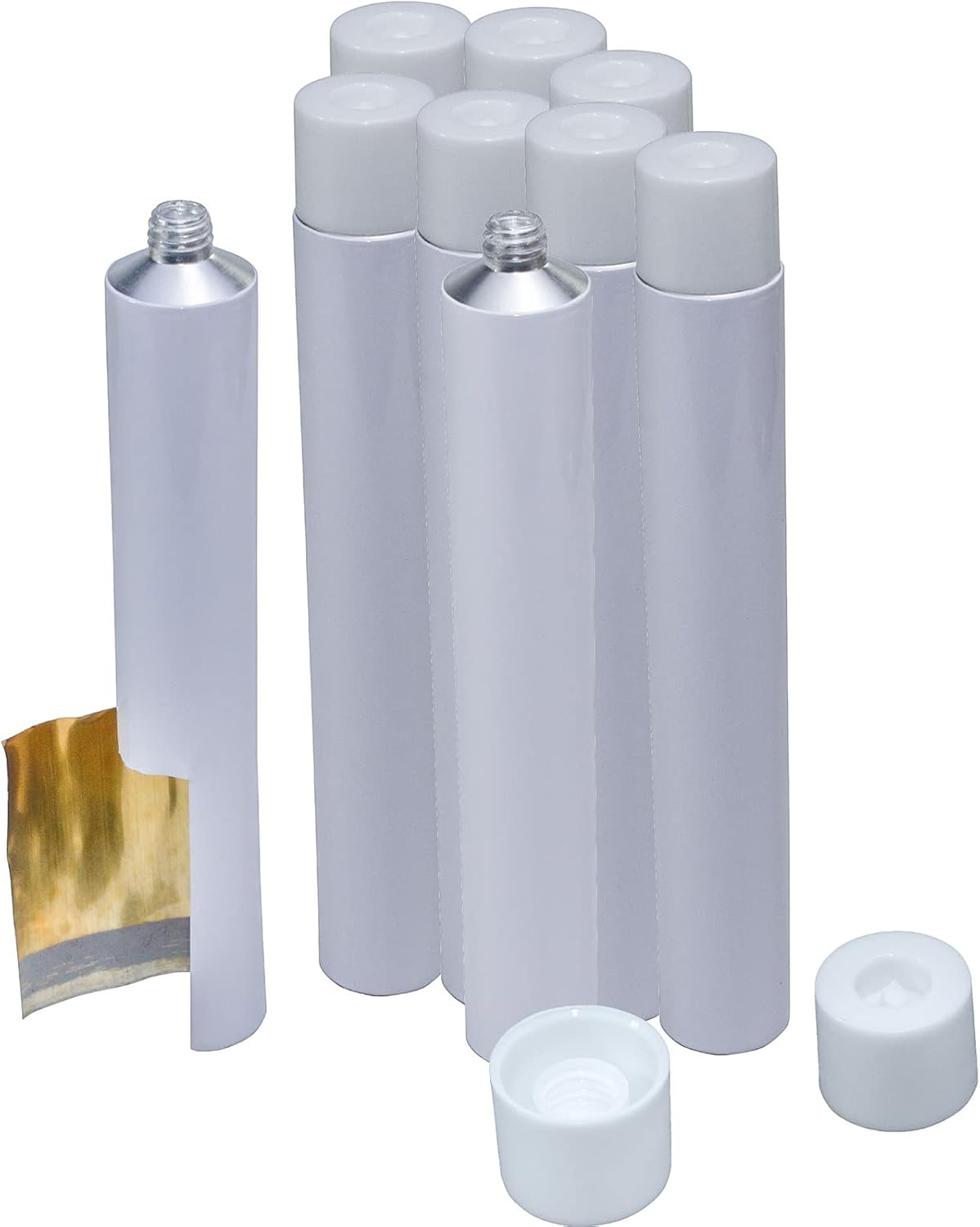 Amazon.com: Empty Aluminum Paint Tubes for Making Paint and Store ...