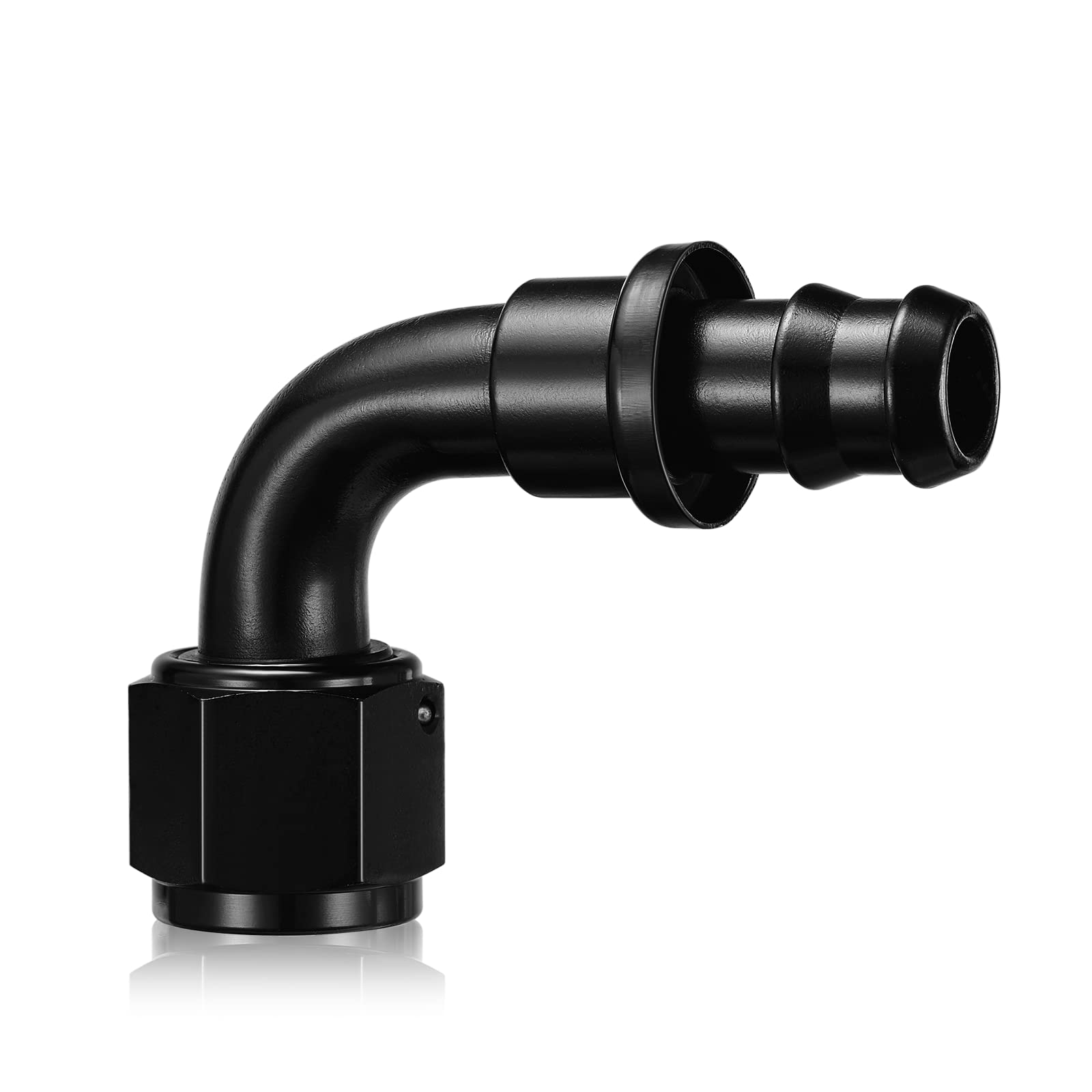 Amazon.com: SYKRSS 10AN 90 Degree Push Lock Hose End Fitting Aluminum ...