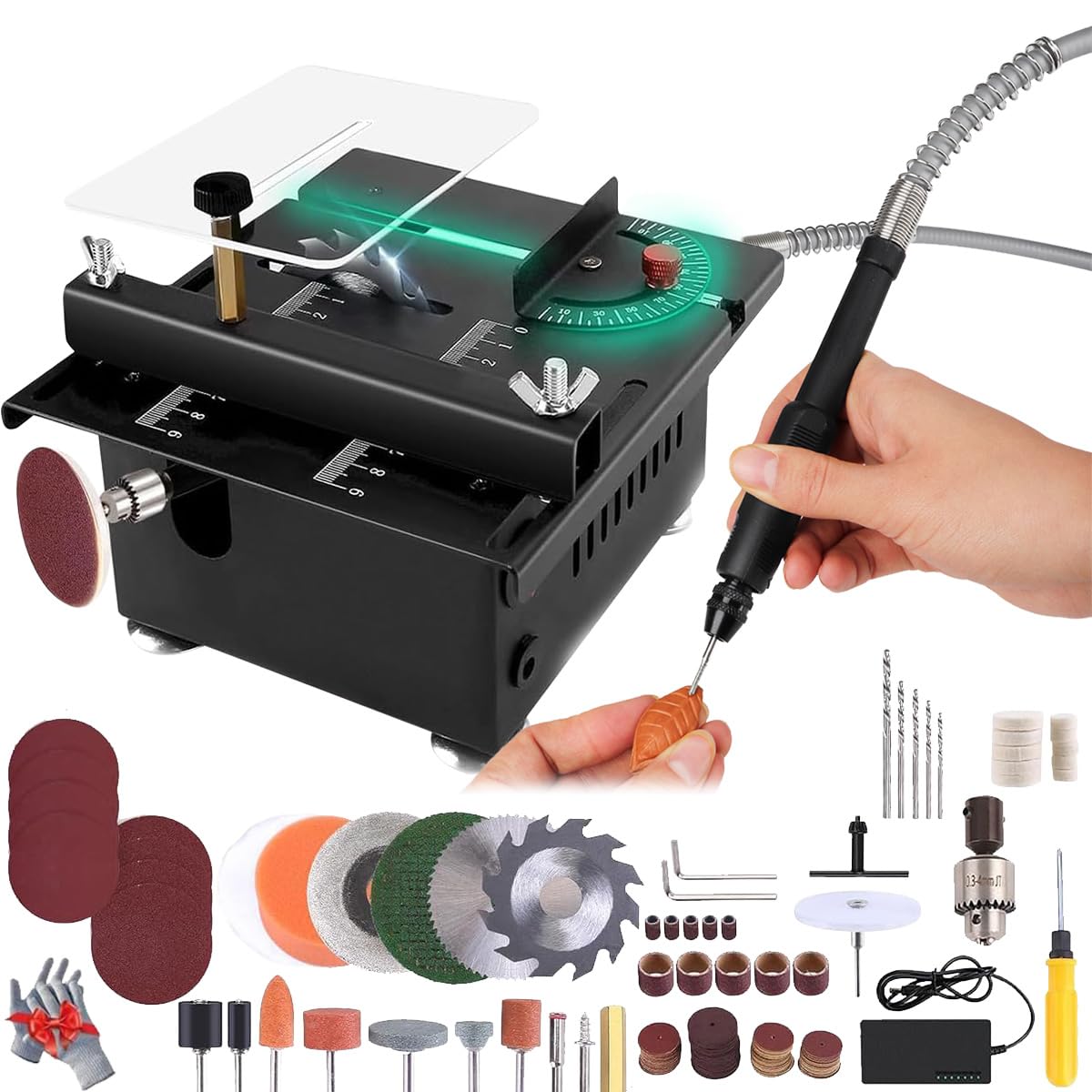 Mini Multi-functional Table Saw, Mini Table Saw for Crafts, Multi ...