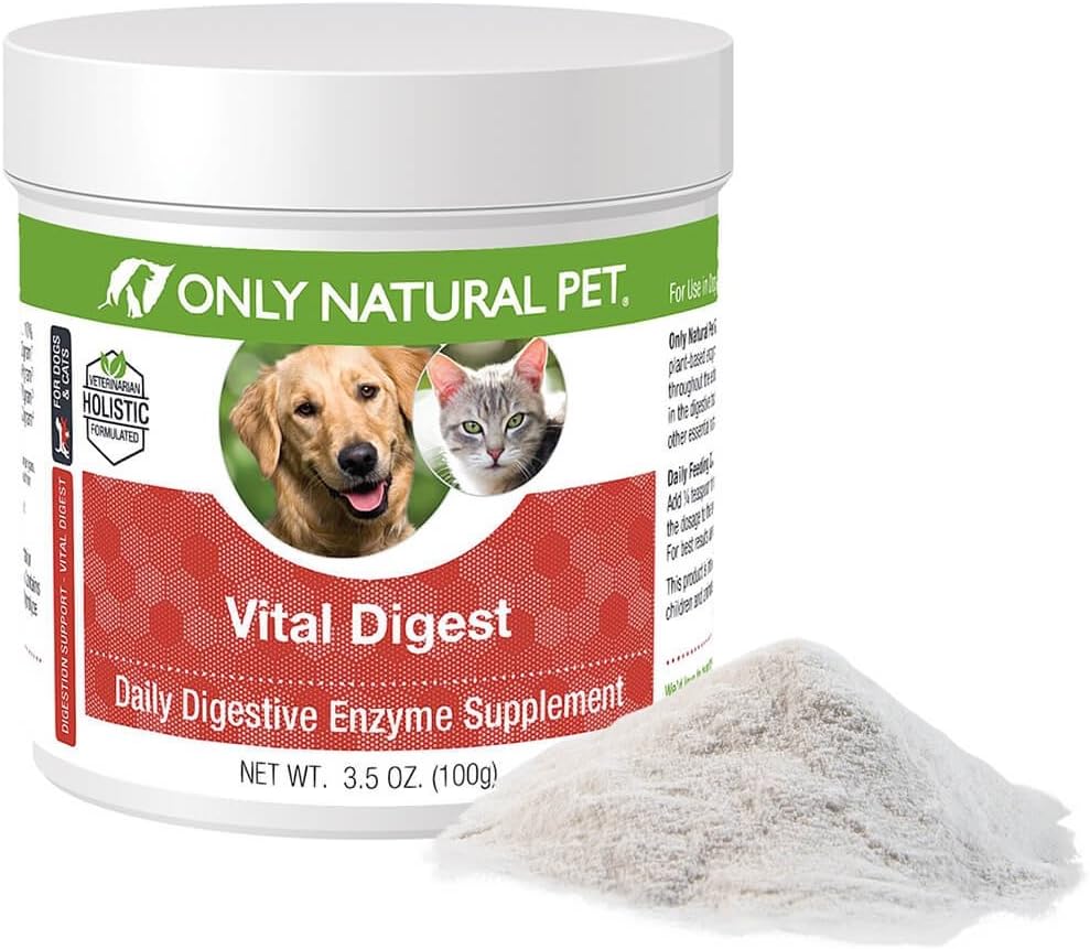 Amazon.com : Only Natural Pet Vital Digest Formula for Dogs and Cats ...