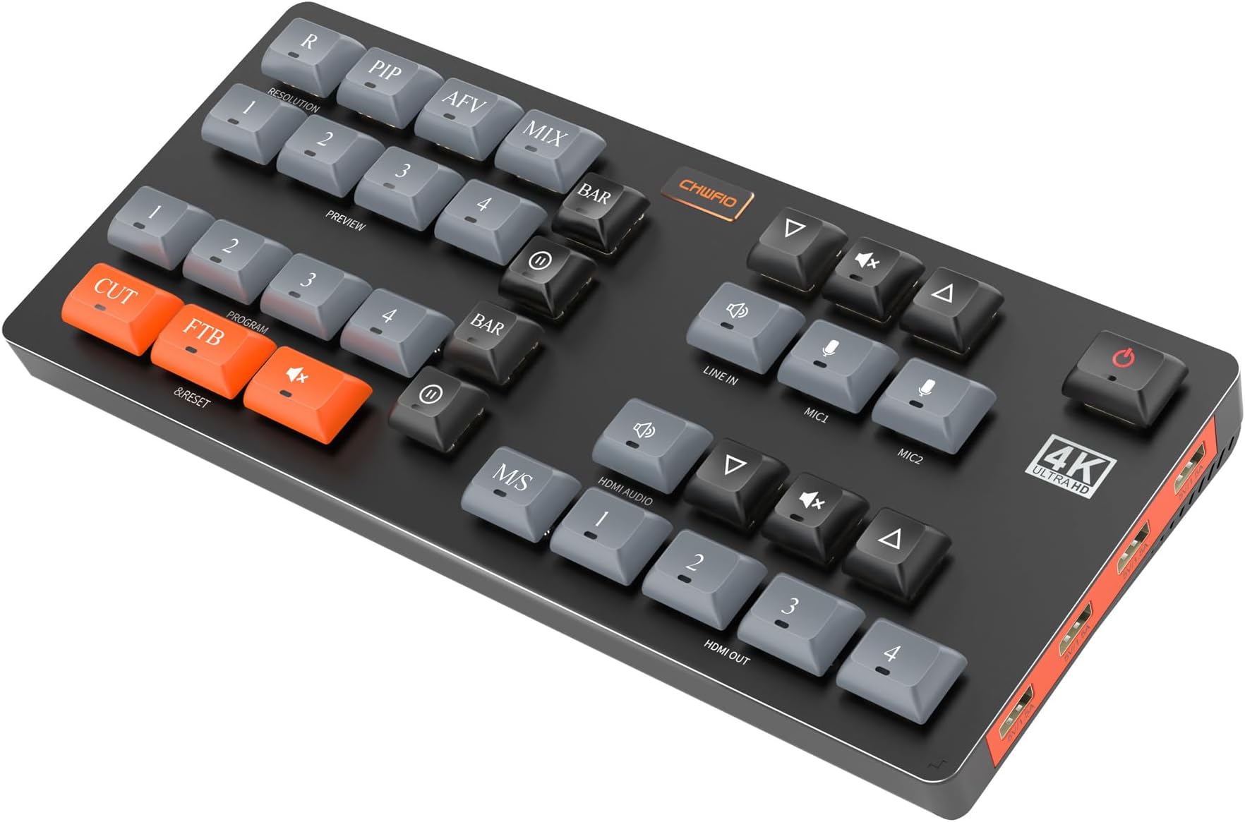 Amazon.com: Video Mixer Switcher 4K, Multi Camera Video Switcher for ...