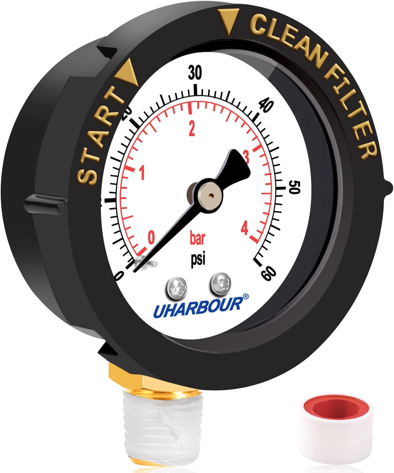 Jandy Pressure Gauge Jandy R0556900 Pressure Gauge For CS And CJ Series ...