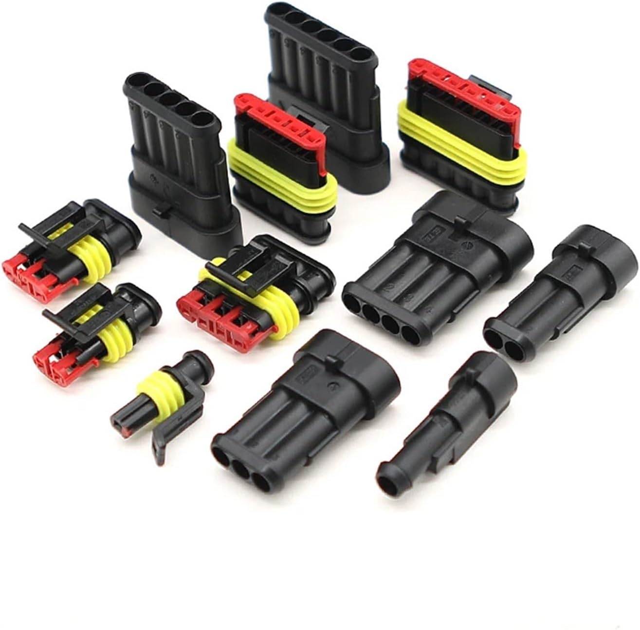 Amazon.com: KLOOKY 1/2/3/4/5/6 Pin 1.5mm Auto Waterproof Connector ...