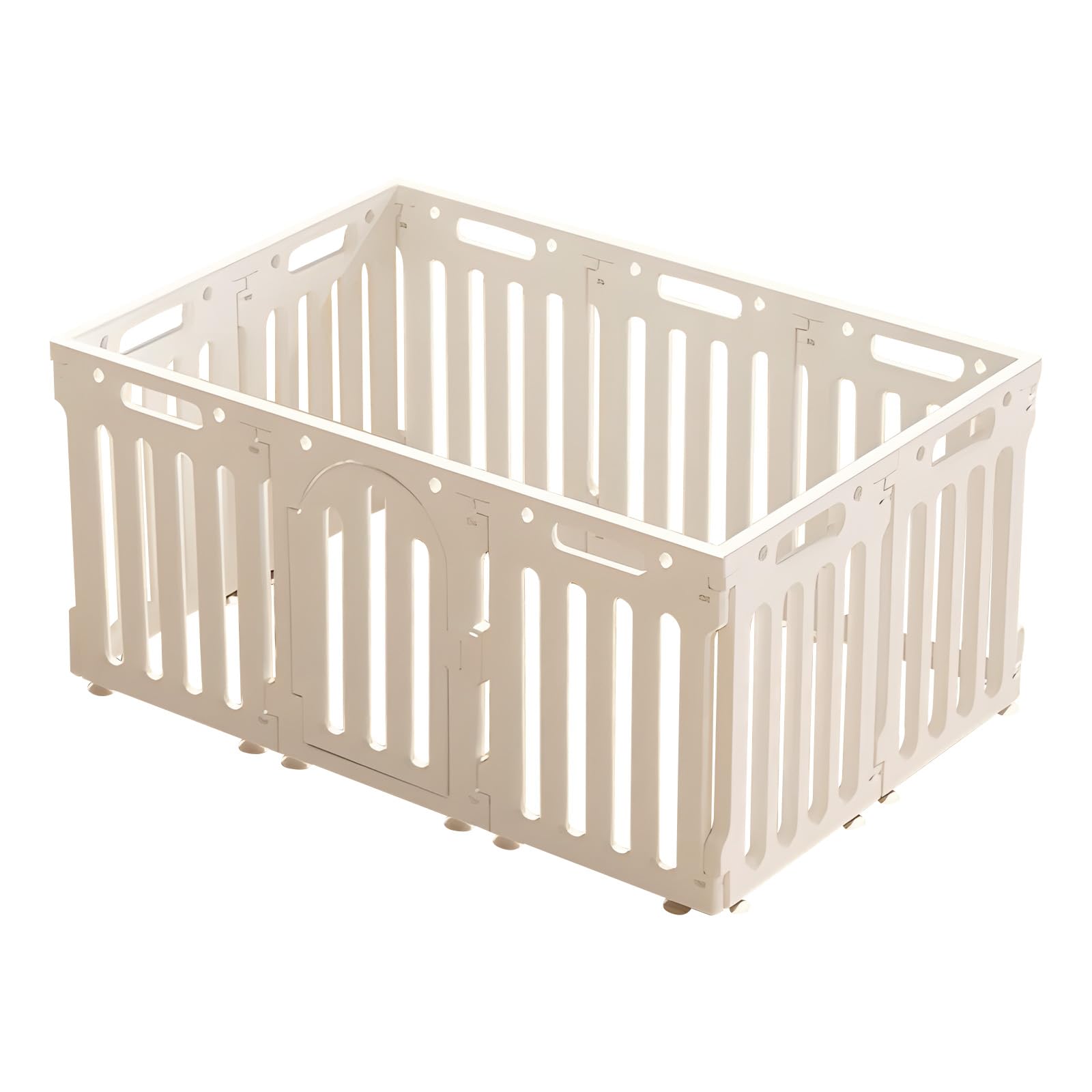 Amazon | Jiza ペットサークル ペットフェンス ドア付き ジョイント式 方形 DIY 室内室外兼用 小動物ケージ ペット脱走防止柵 折り畳み式 留守番用 組立簡単 全成長期使用可 ...