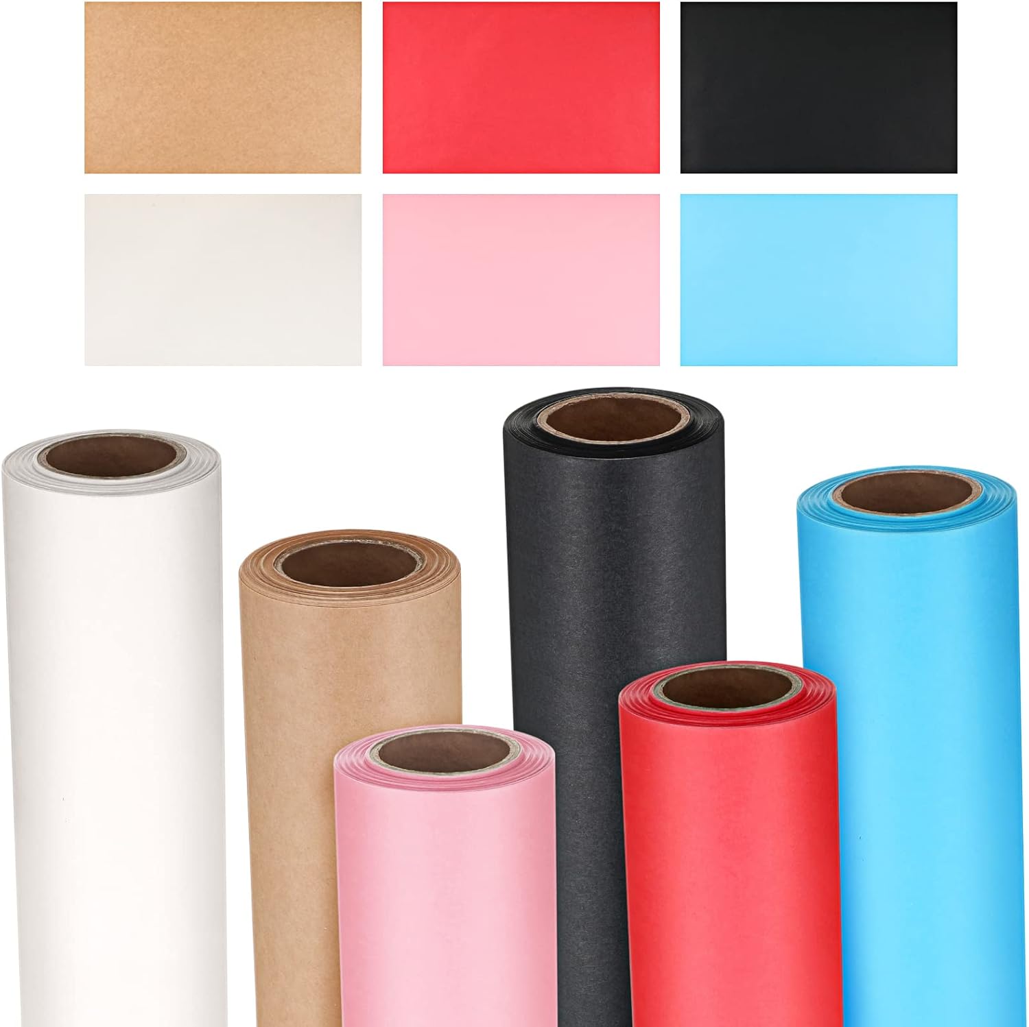 Amazon.com: Colarr 6 Pack Bulletin Board Paper Roll Colored 19. 7 ...