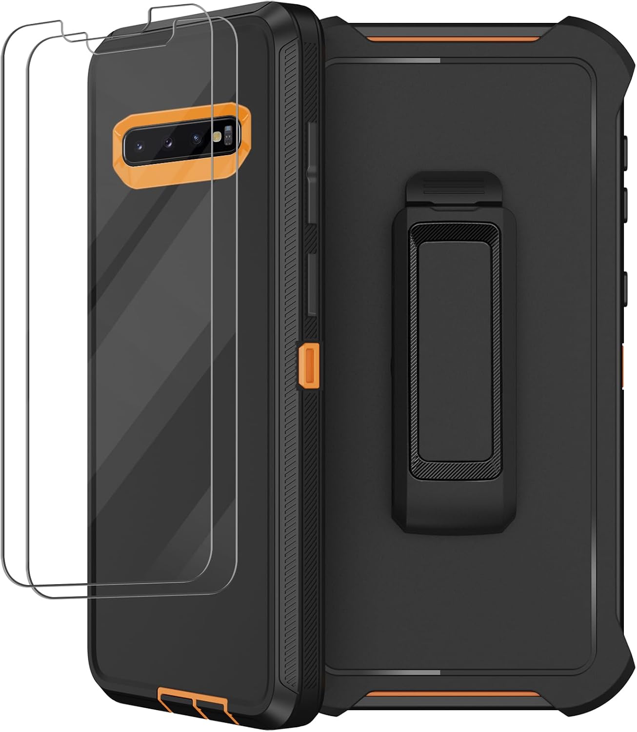 Amazon.com: for Samsung Galaxy S10 Case with Belt Clip Holster, 2 x ...