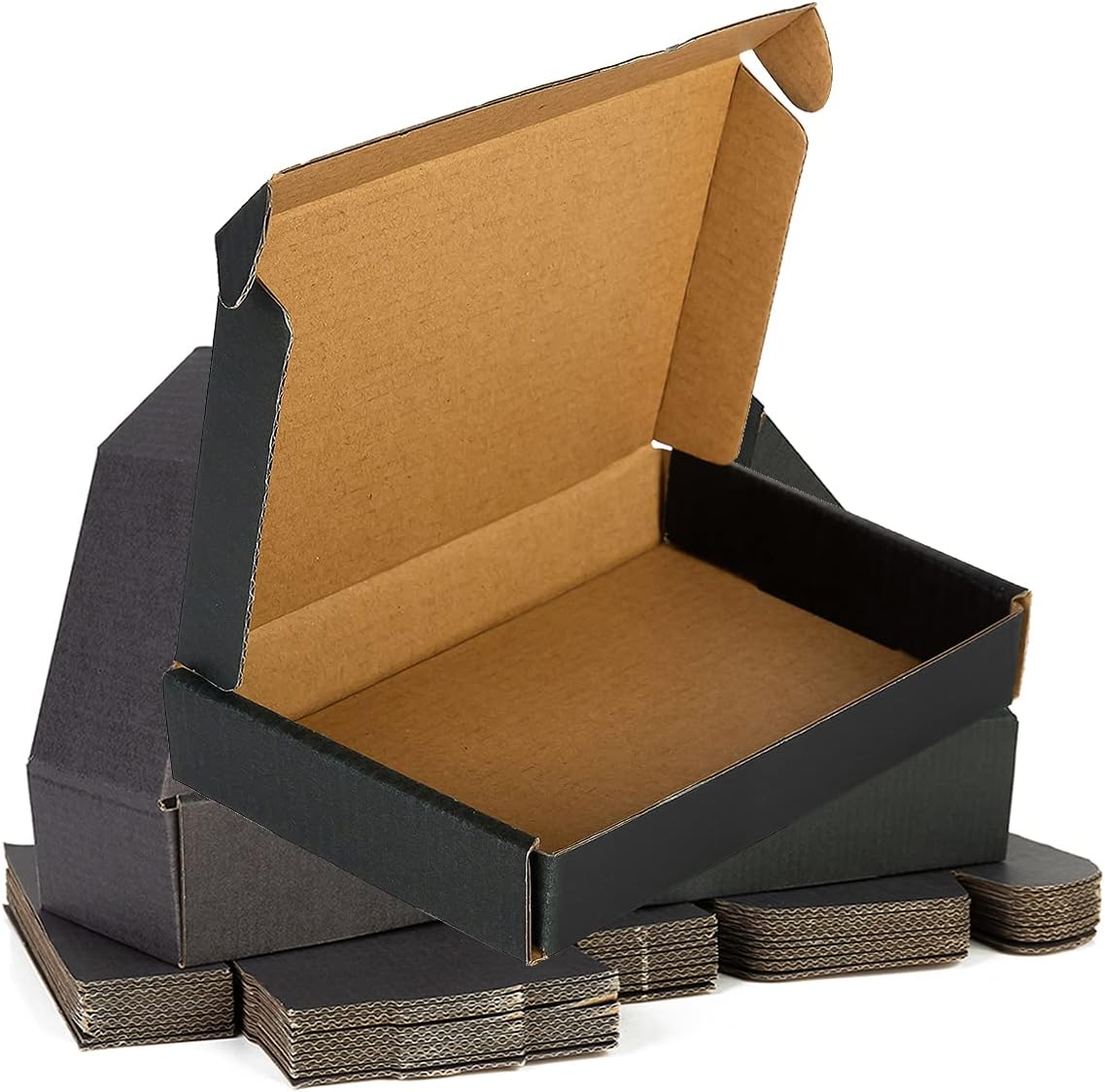 Amazon.com: 20 Pack Black Cardboard Small Shipping Boxes for Small ...