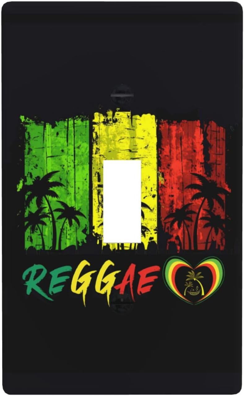 Reggae Jamaica Music Light Switch Cover Plates Single Toggle Wall Plate ...