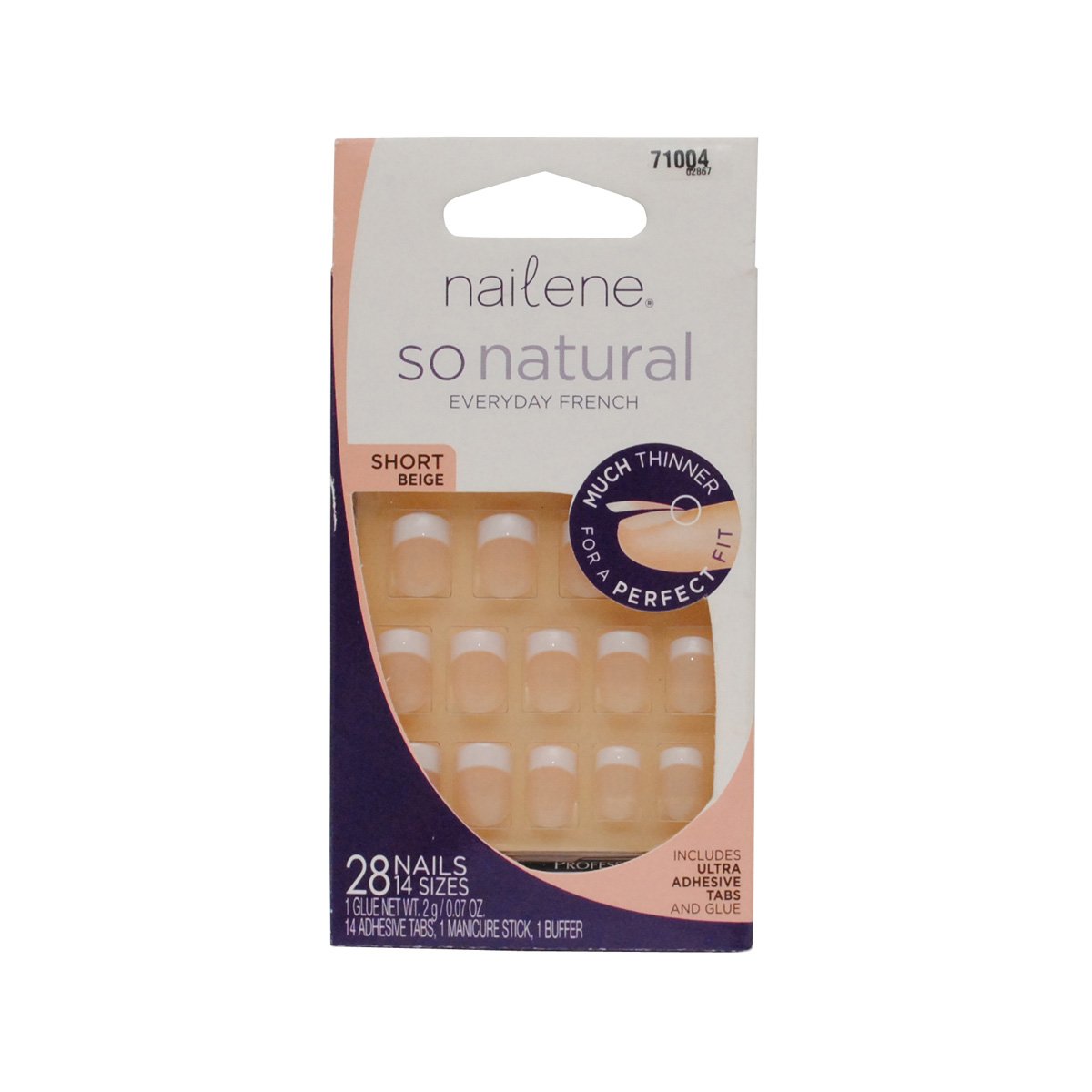 Amazon.com: Nailene So Natural Nails, 24 nails : Beauty & Personal Care