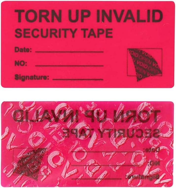 Amazon.com : Solitary Walker 100Pcs Tamper Evident Security Void ...