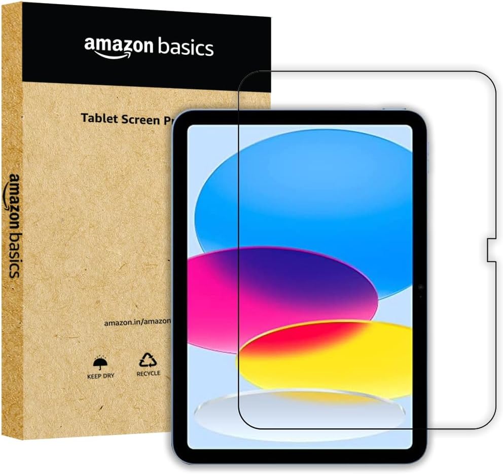Amazon Basics Anti-Scratch & Smudge Proof Tempered Glass Screen ...