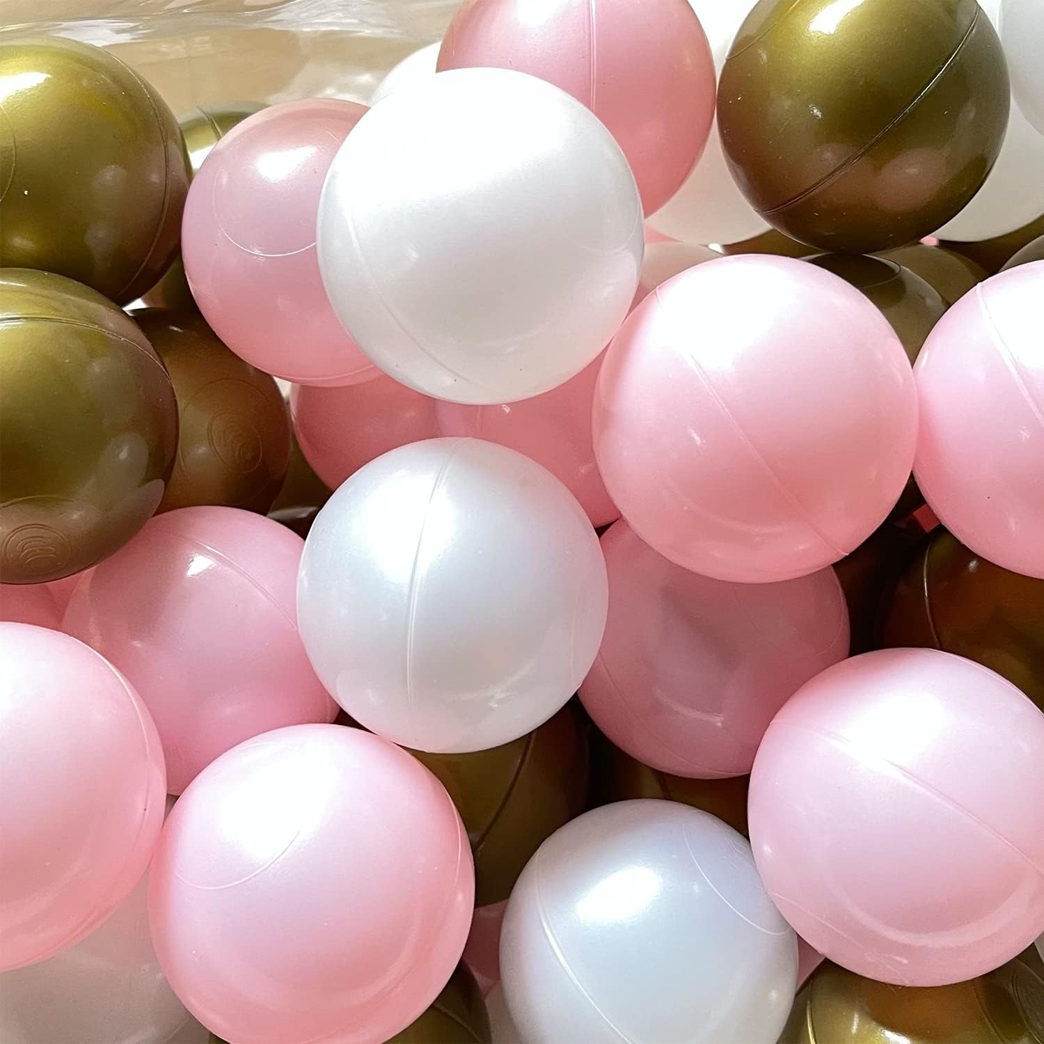 Amazon.com: 100 Pcs Colorful Ball Pit Balls Pink Ocean Balls for Babies ...