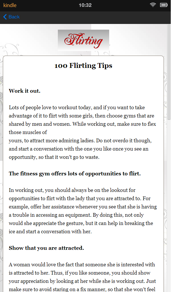 100 Flirting Tips - FREE - App on Amazon Appstore