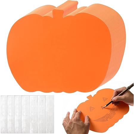 Amazon.com: 72 Pcs Pumpkin Cutouts Paper 9. 5’’x 7.5’’ Thanksgiving ...