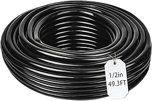 Amazon.com: 1/2 Inch Drip Irrigation Tubing-49.2Ft/15M Main Tubing Hose ...