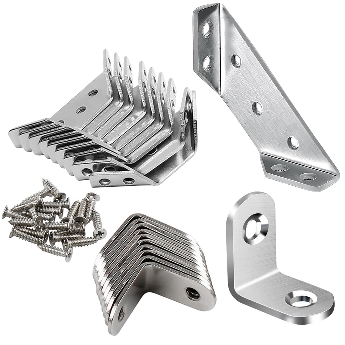 Amazon.com: 20 Pack Universal Stainless Steel Furniture Corner ...