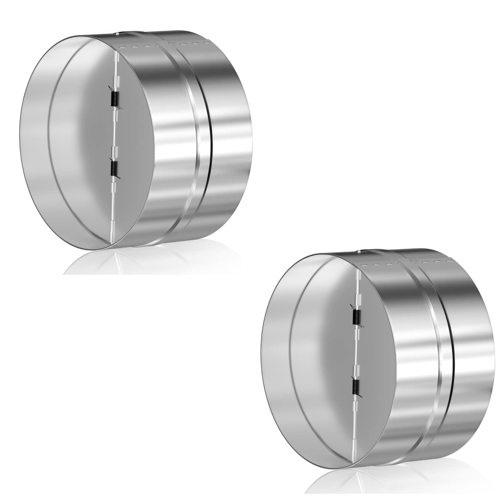 Snapklik.com : Duct Damper 6 Inch, Backdraft Damper One-Way Airflow ...