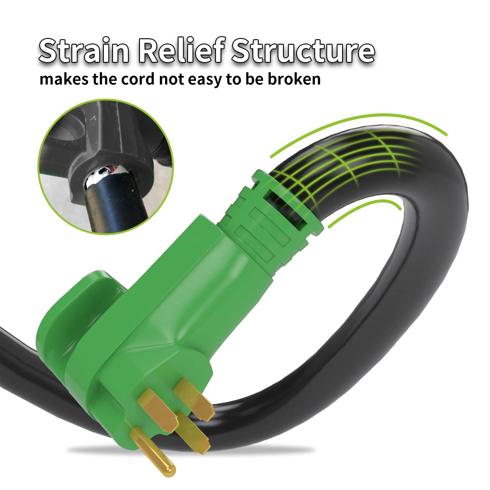 Snapklik.com : 50 Amp Generator Cord 50 Feet, Easy Plug In Handle ...