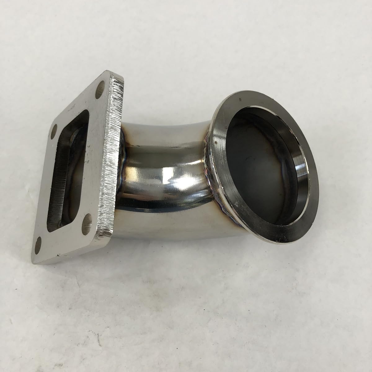 Amazon.com: 90 Degree T4-4 Bolt to 3-inch Vband Turbo Charger Flange ...