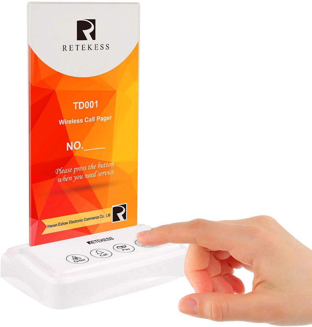 Amazon.com: Retekess TD001 Restaurant Paging System,Four-Button Pager ...