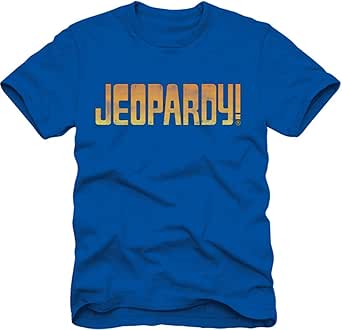 Amazon.com: Jeopardy Men's Logo T-Shirt, Blue, X-Large : Clothing ...