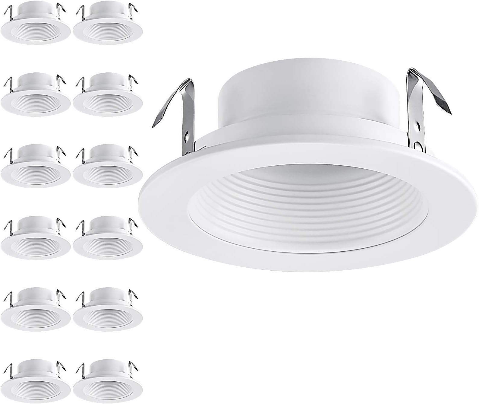 Elite REL437-CCT Series LED Retrofit Baffle Trim, Color SeleCCTor 2700K ...
