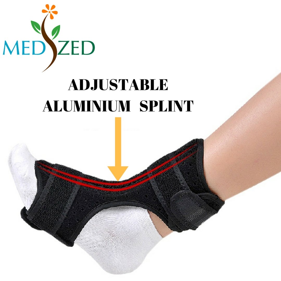 MEDIZED Plantar Fasciitis Posterior Night Splint Foot Drop Ankle ...