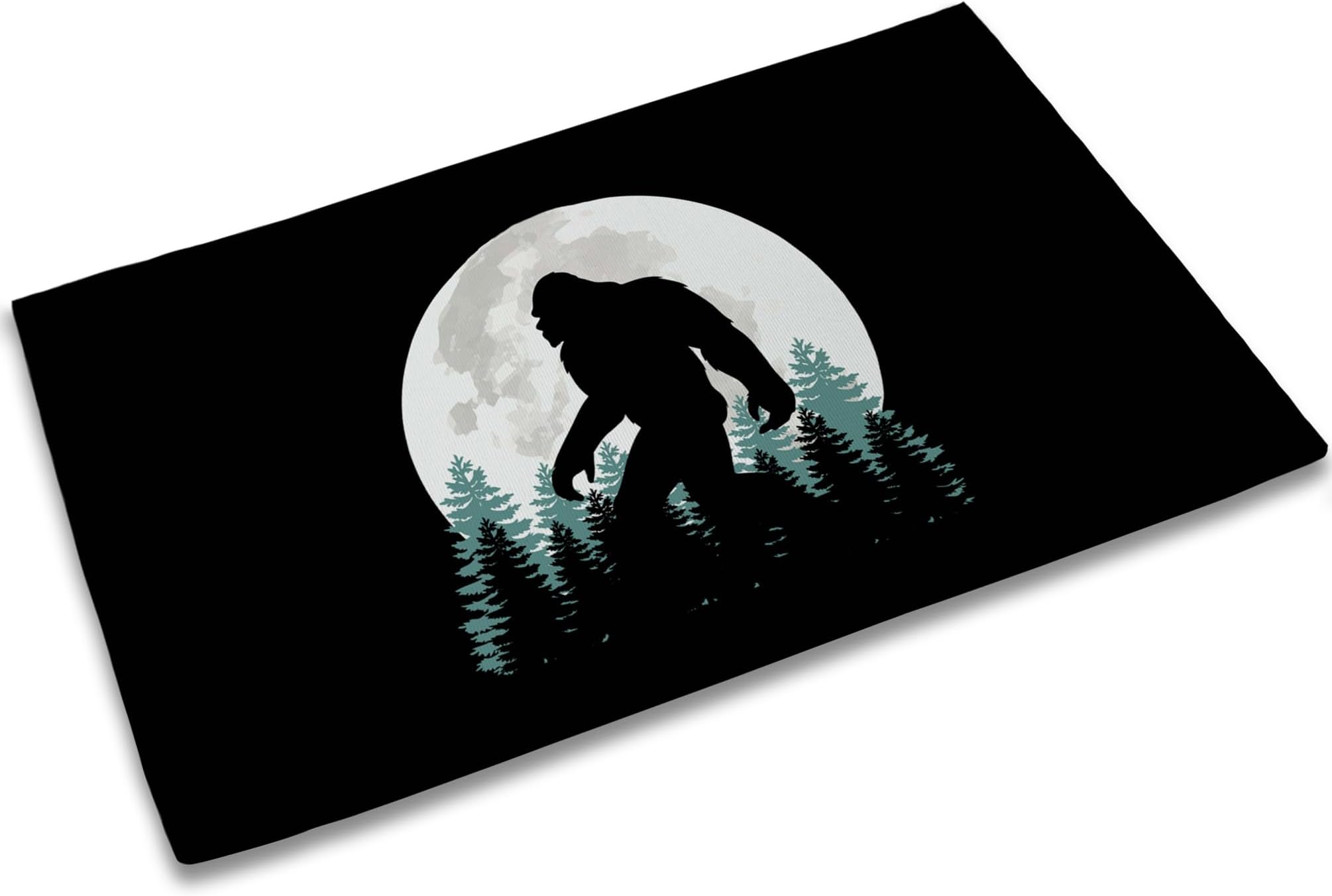 Amazon.com: Sasquatch Welcome Mat - Bigfoot Believer Entry Mat, 16x24 ...