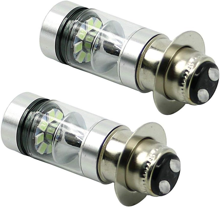 Amazon.com: motoparty 2x 100W ICE BLUE High Power H6 lights Bulbs For ...