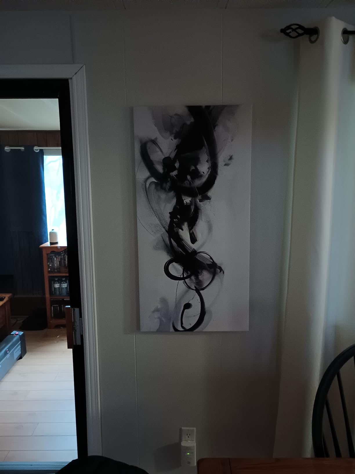 Blue Abstract Wall Art - 60x120cm Fantasy Colorful Painting on Canvas ...