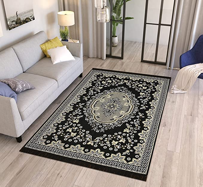 Buy Nature A Premium Cotton Living Room Carpet-Area Rug-Durries | (5 ...