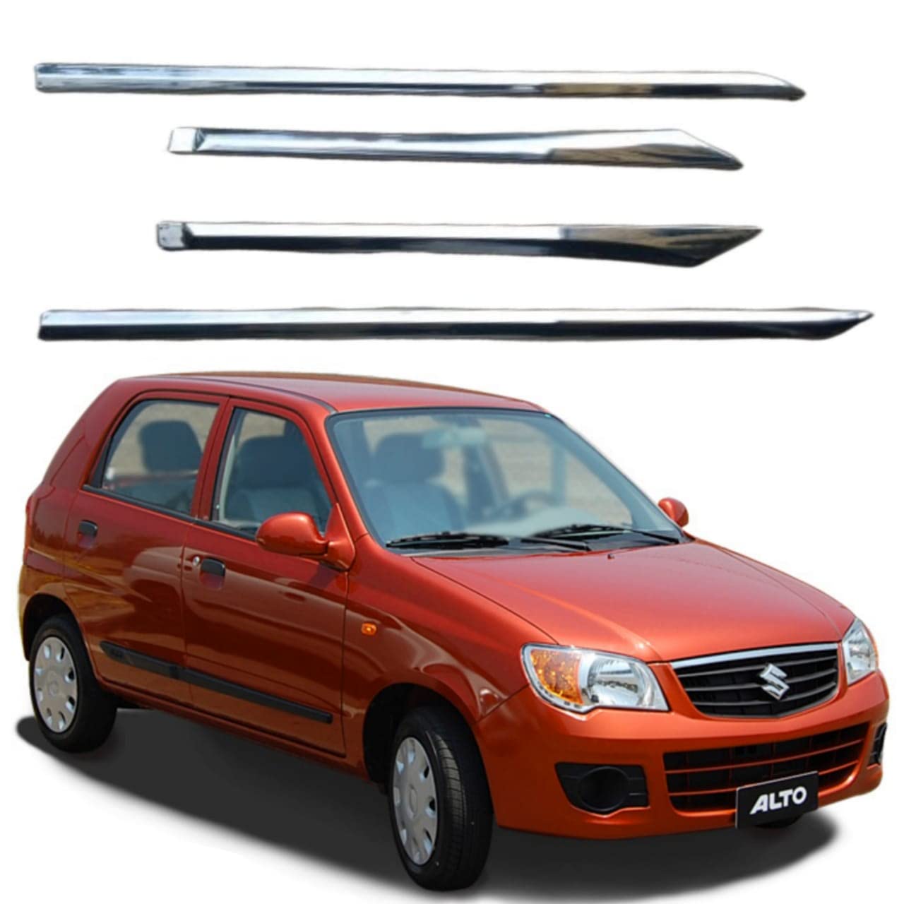 DS ENTERPRISE Full Chrome Side Beading Moulding with 3M Adhesive Tape ...