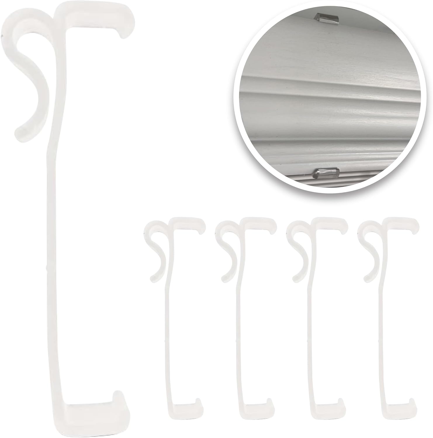 Amazon.com: 3.5 Inch Clear Valance Clips for Top Blind Brands & Window ...
