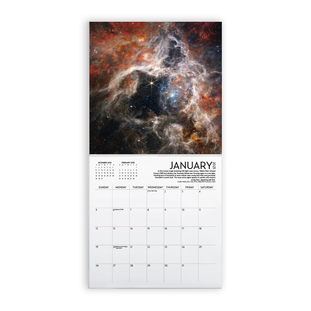 Snapklik.com : 2024 James Webb Space Large Wall Calendar