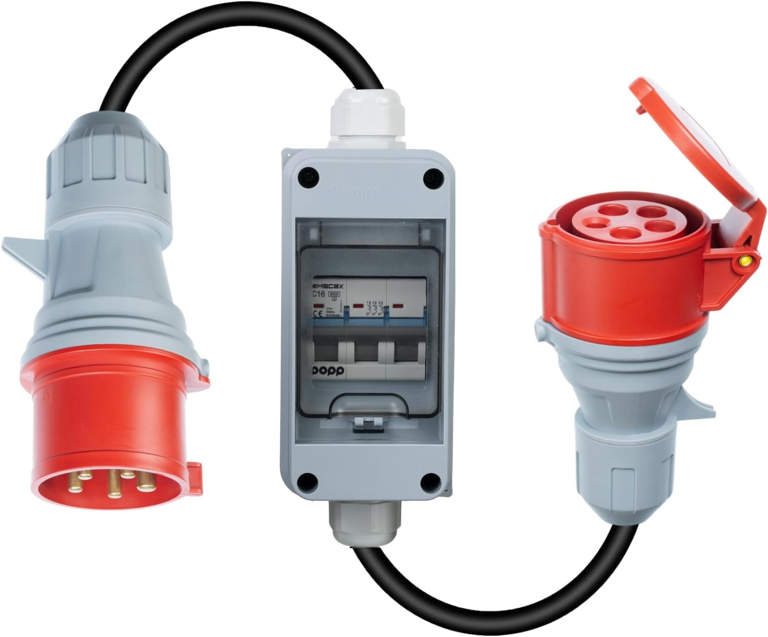 CHRI Starkstrom Adapter Cee Adapter 32a auf 16a, 5 * 2.5mm² ...