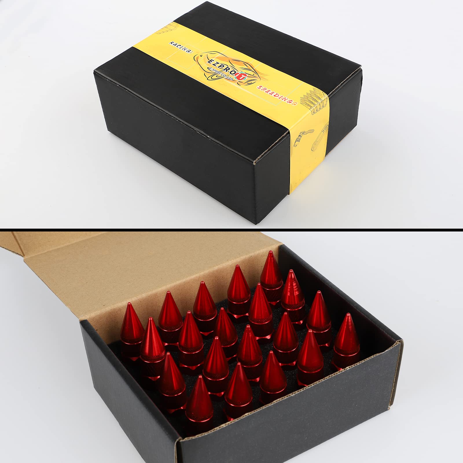 20PCS 60MM Wheel Spikes Lug Nuts Aluminum Extended Tuner Nuts for Rims ...