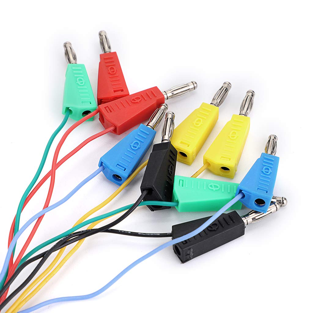 Snapklik.com : Banana Plug Breadboard Wires 10Pcs Stackable Banana Plug ...