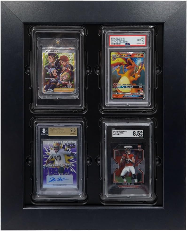 Amazon.com: Card Poppers Card Collector Display (Black on Black ...