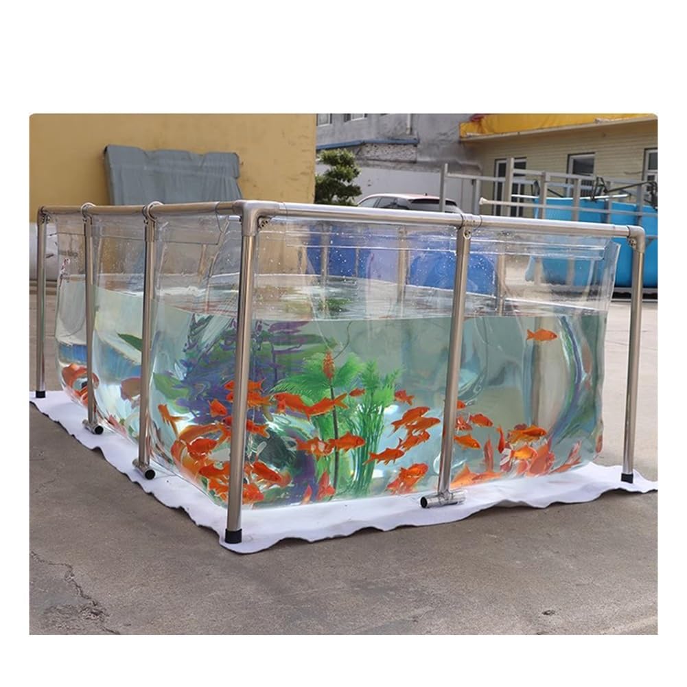 Amazon.com: Pool Above Ground, Fully Transparent Fish Pond Bring ...