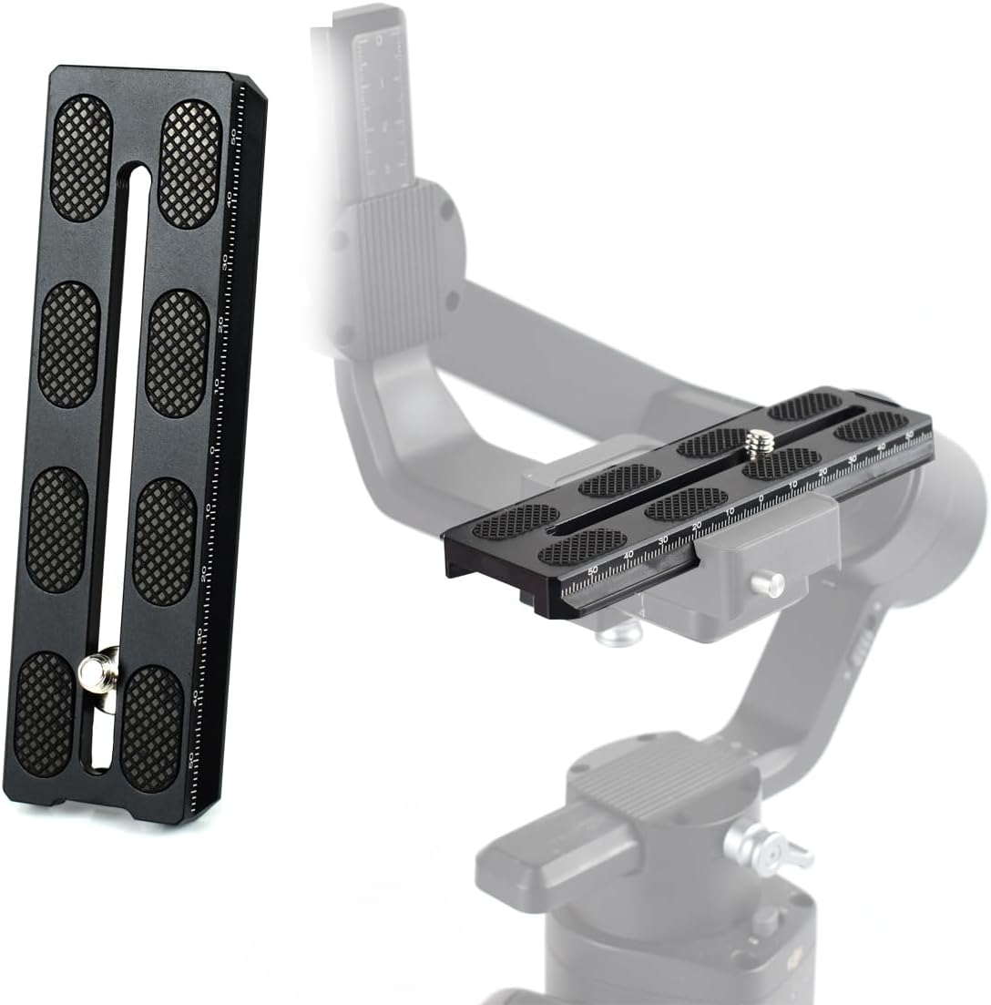 Amazon.com : Akeipho Aluminum Quick Release Plate 120mm for DJI Ronin SC Gimbal,Camera Mounting ...
