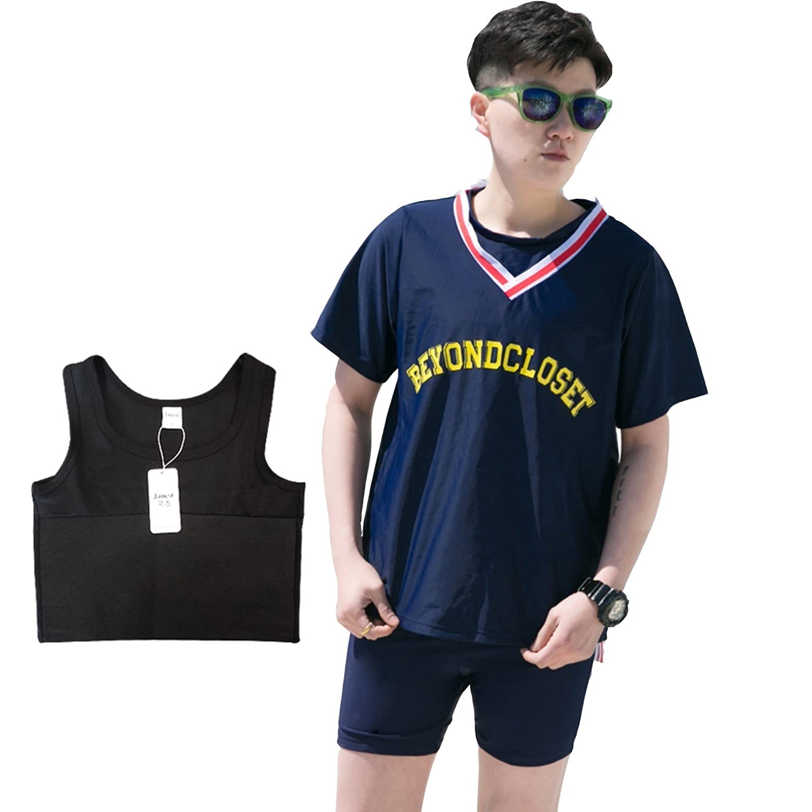 Gyqzc Tomboy Swimwear Ftm Chest Binder For Tomboy Trans Lesbian ...