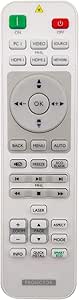 INTECHING 5J.JGM06.001 Projector Remote Control for BenQ DX808ST, DX825ST, MH733, MW732, MW809ST ...