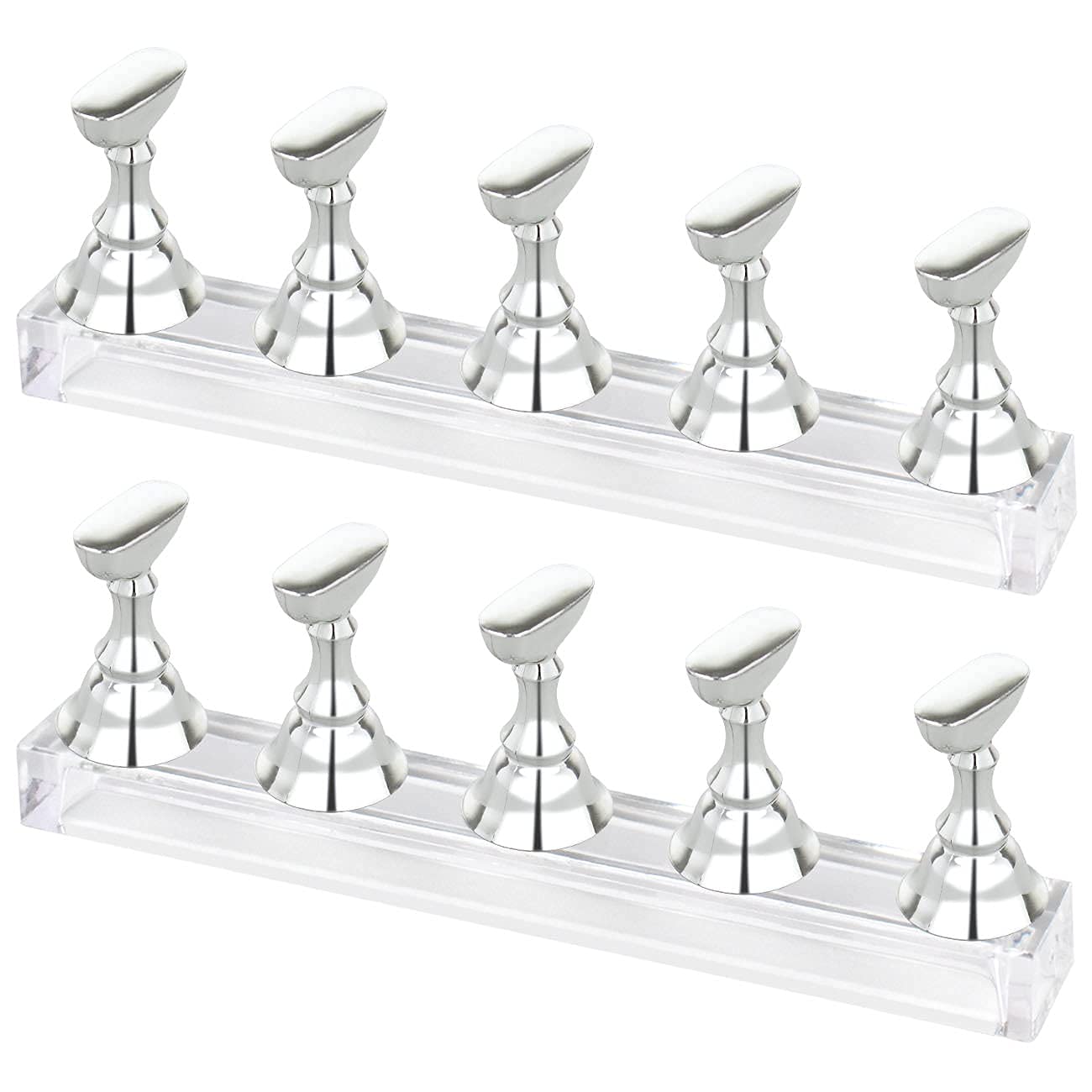 Amazon.com: Nail Stand Acrylic Nail Art Display Stand 2 Sets Magnetic ...