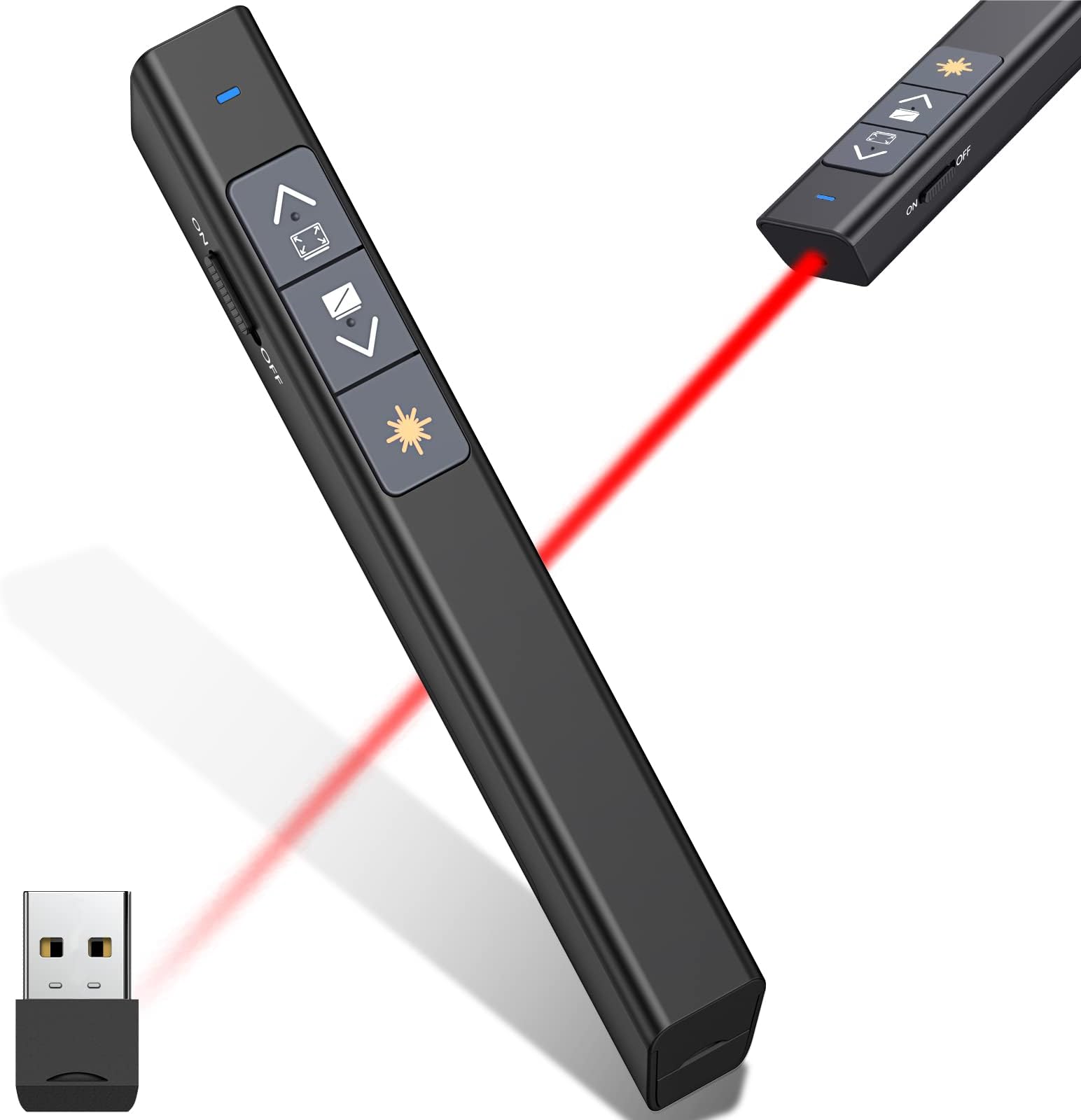 Amazon.com: Presentation Clicker PowerPoint Clicker with Laser Pointer ...