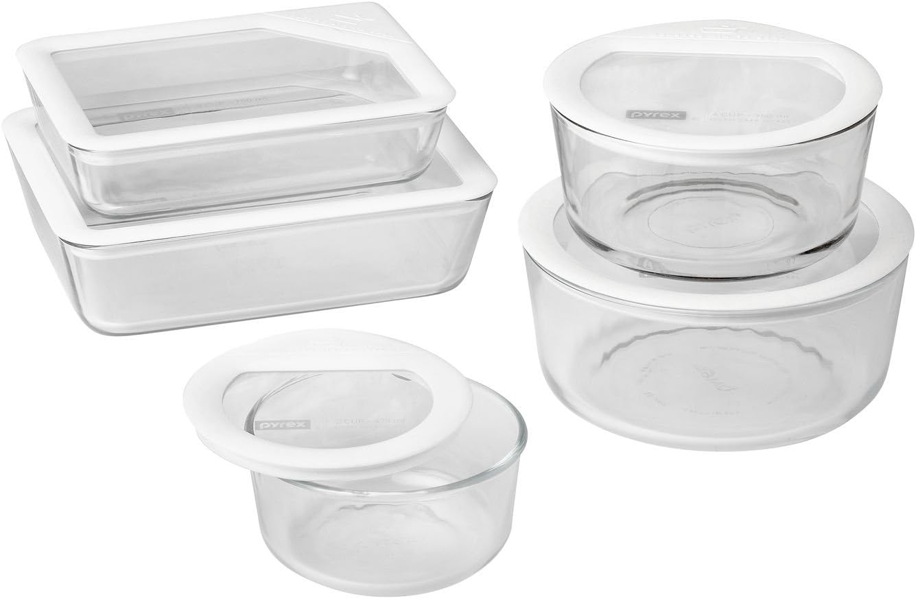 Amazon.com: Pyrex 1122762 071160096400 10 Piece Ultimate Food Storage ...