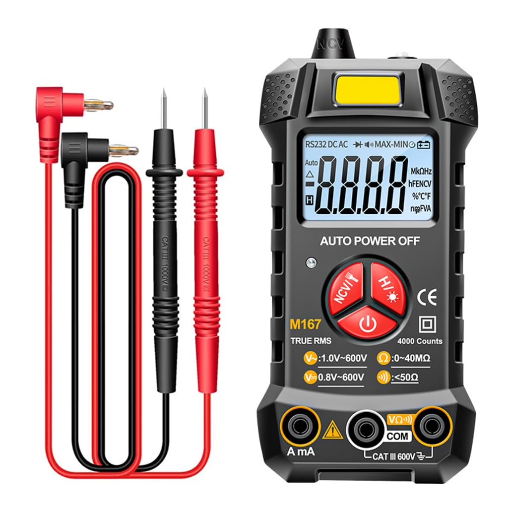 Serplex® Auto-Ranging Digital Multimeter with LCD, Non-Contact Voltage ...