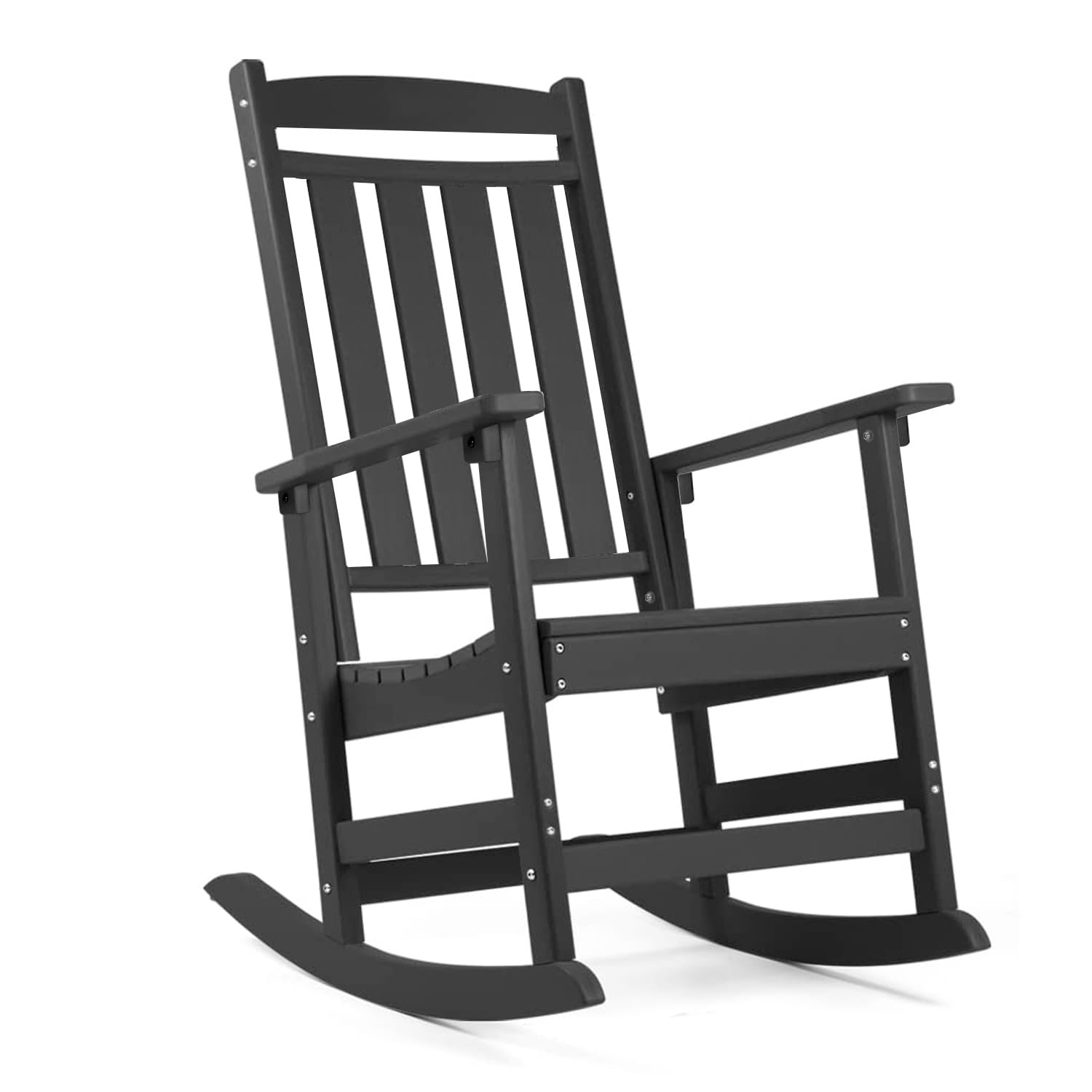 Amazon.com : FOOWIN Outdoor Rocking Chair, High Back Patio Rocking ...